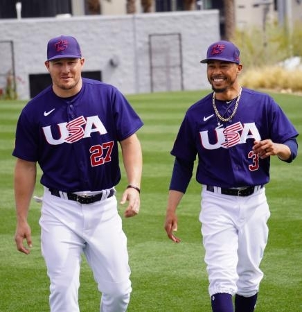 トラウト「興奮している」 WBC、V2目指す米国代表始動｜信濃毎日新聞デジタル 信州・長野県のニュースサイト